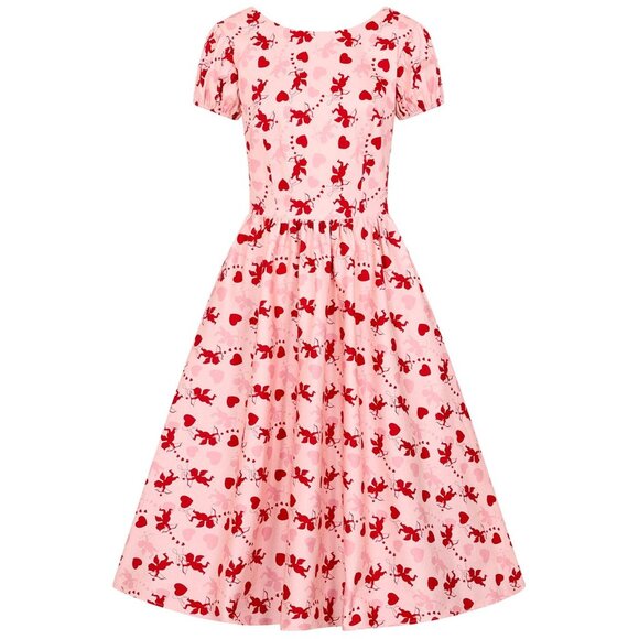 Collectif | Dresses | Collectif Pink Demira Retro 5s Cupid Swing Dress ...